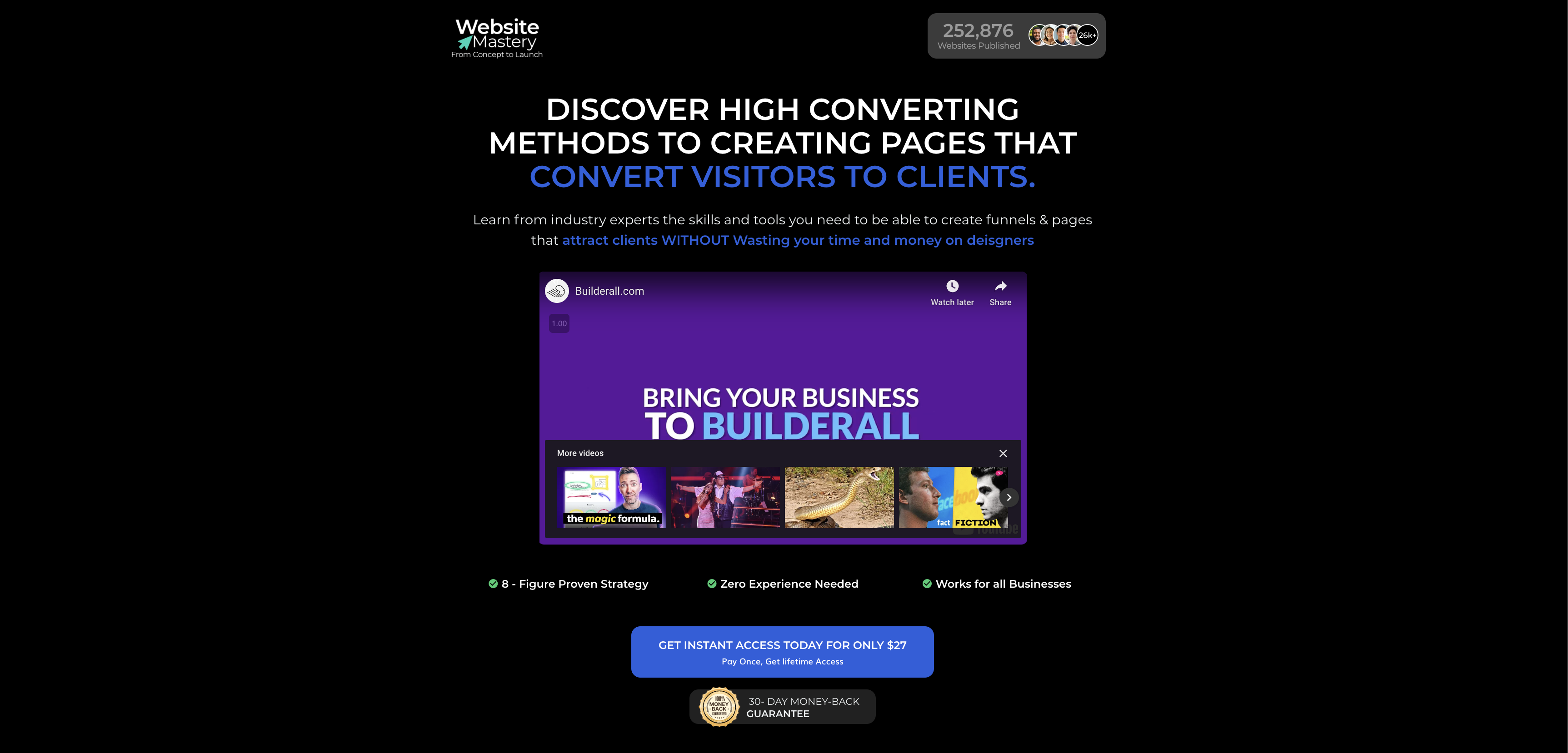 Sales Page | Website Mastery Course